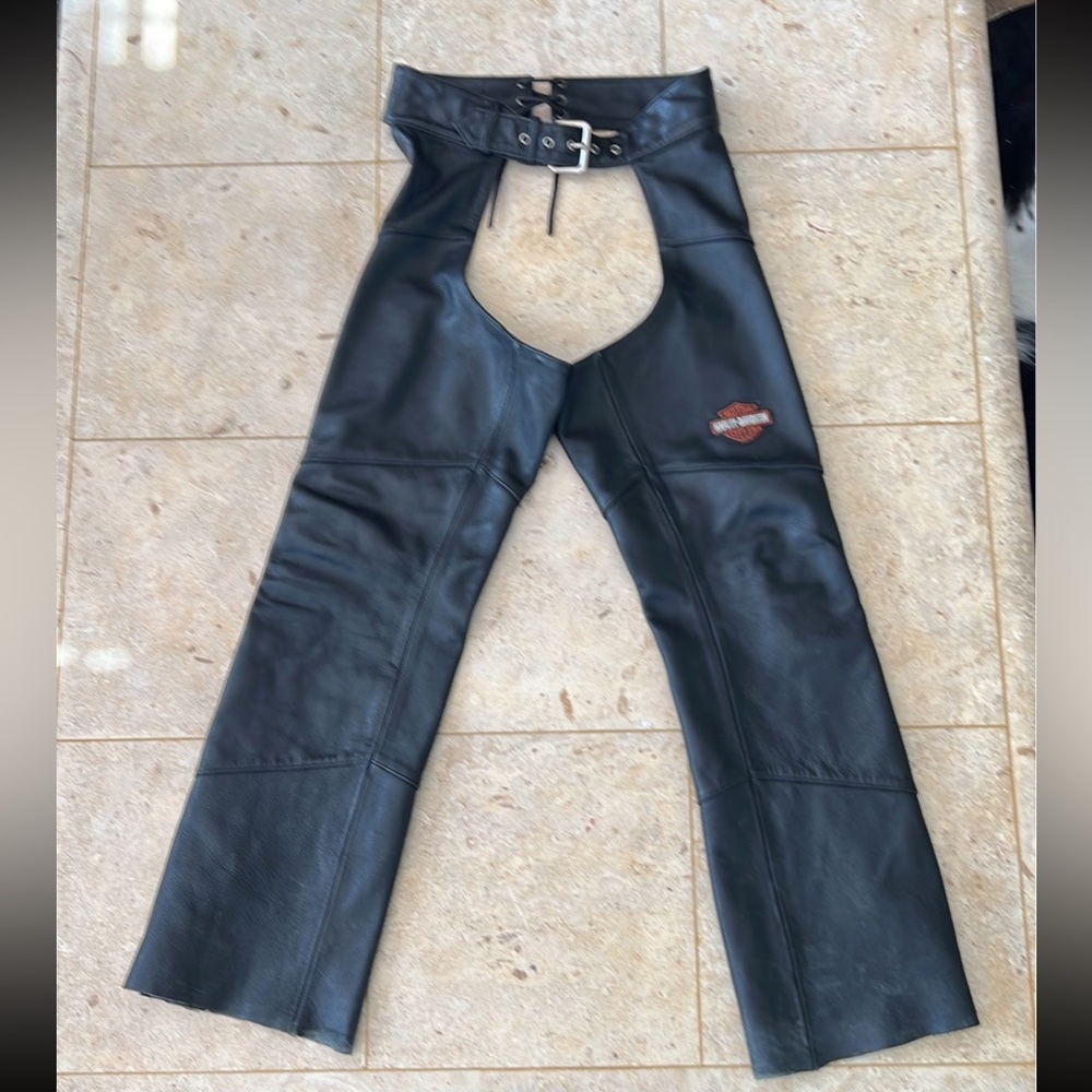 Harley Davidson Leather Chaps Size Womens Xs - Gem